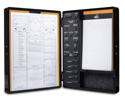 Tabletop Fix Monster Gaming Deluxe D D RPG Stat Tracker Case Gaming Accessory Kickstarter