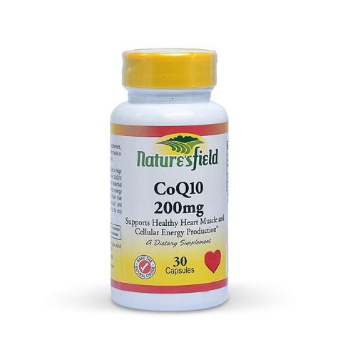 Natures Field Coq10 200mg By 30 Softgels Maxhub Pharmacy