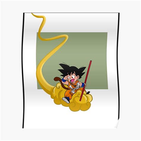 Goku In Nimbus Classic Poster For Sale By Telegagvpost Redbubble