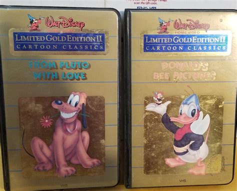 Two Walt Disney VHS Tapes Cartoon Classics Donald S Bee Pictures And