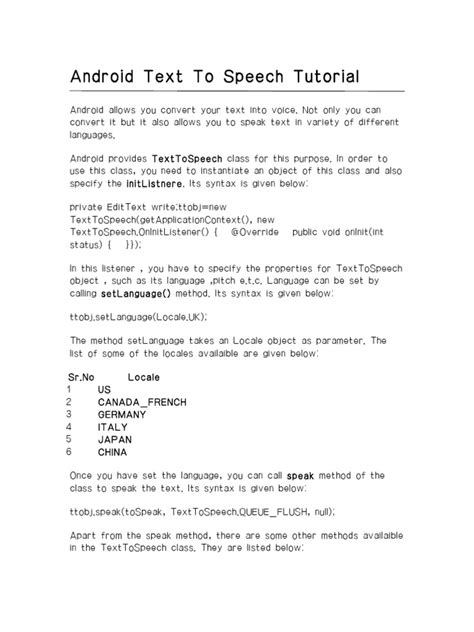 android text to speech tutorial a guide to converting text to speech