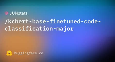 NLP JUN Kcbert Base Finetuned Code Classification Major Training Metrics