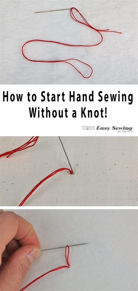 How To Start Hand Sewing Without A Knot Artofit
