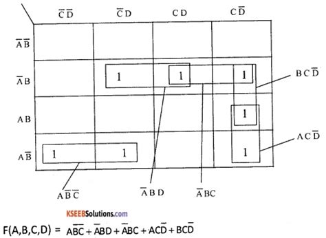 2nd puc computer science boolean algebra five marks questions and