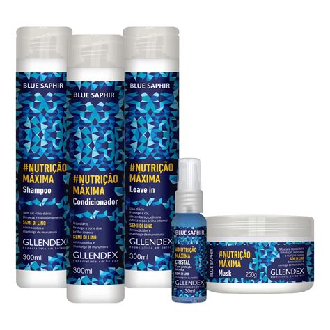 Promo Combo Nutrição Blue Saphir 5 Produtos Gllendex Store