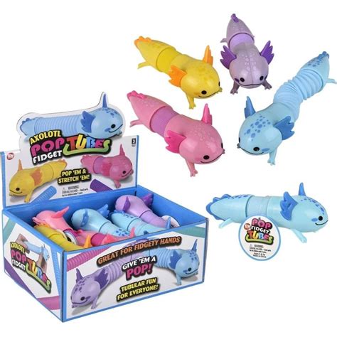 Axolotl Pop Tube In 2024 Cool Fidget Toys Birthday Party Goodie Bags