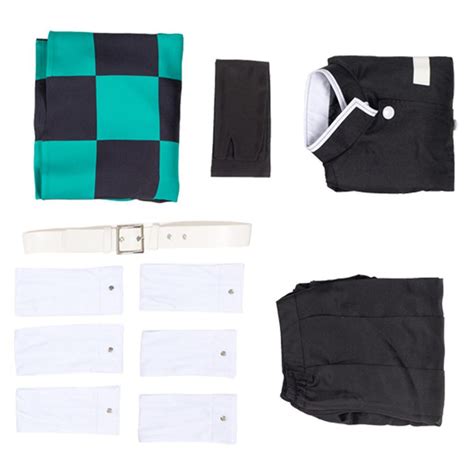 Tanjiro Kamado Robe Halloween Outfit Cosplay Costume Yicosplay