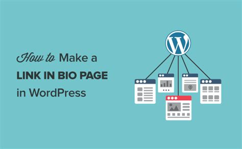 how to make a link in bio page in wordpress linktree alternative