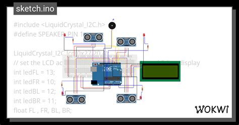 Detector De Objetos Para Vehiculos Wokwi Esp32 Stm32 Arduino Simulator
