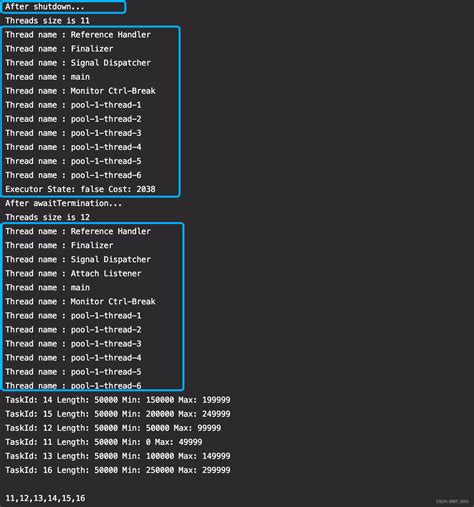 Executor Shutdown、shutdownnow、awaittermination 详解与实战 Csdn博客