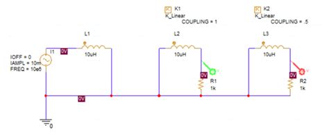 Pspice For Ti How To Couple More Than Inductors In Pspice For Ti