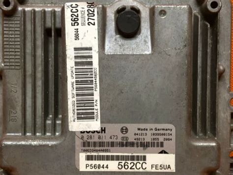 05 Jeep Liberty Crd Ecm Ecu Diesel Control Module Pcm 56044562cb P56044