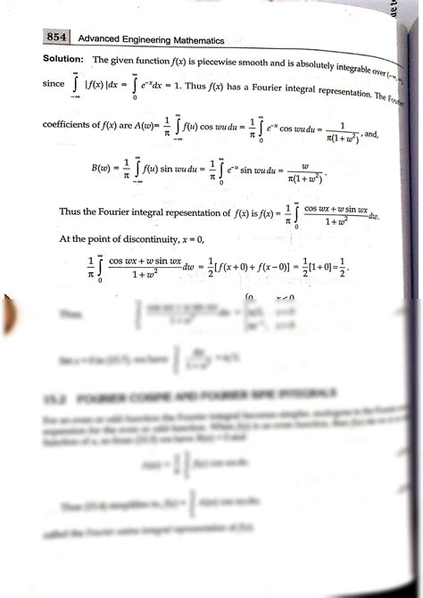 Solution Fourier Integrals And Fourier Transforms Studypool