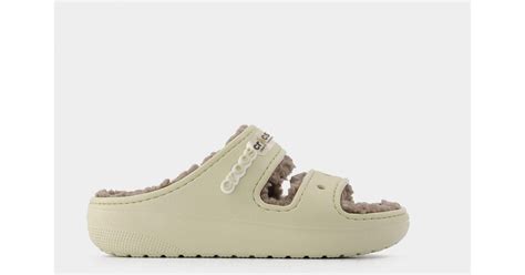Crocs™ Classic Cozzzy Sandal In Natural Lyst