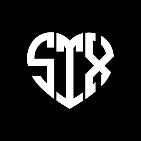 Stx Creative Love Shape Monogram Letter Logo Stx Unique Modern Flat