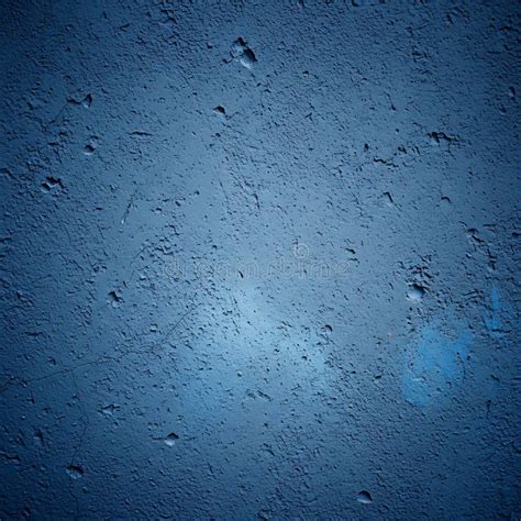 Deep Blue Grunge Wall Texture Background Stock Illustration