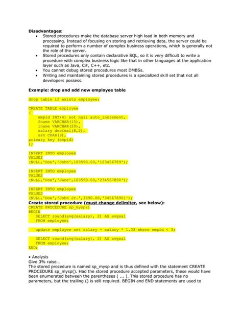 Subqueries Views Stored Procedures Triggers Transactions PDF