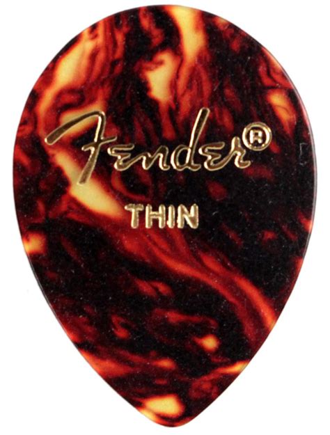 Fender 451 Shape Classic Celluloid Picks 451 700 Shell Thin 12 Pack