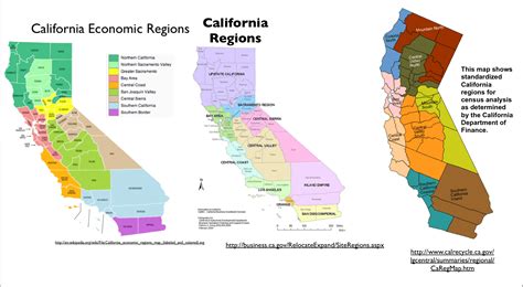 Regions Of California Map California State Map Omukoo