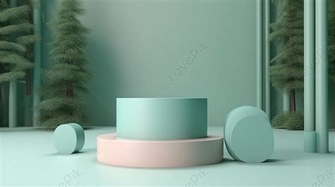 나무가 가득한 배경의 투명한 분홍색 및 파란색 3d 기둥 모델 가득 배경 홍색 배경 3d 모델 배경 이미지 Hd 가득 홍색 3d 모델 배경 사진 무료 다운로드