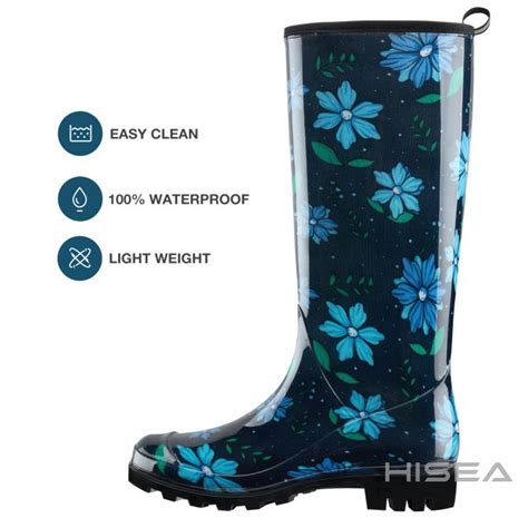 Womens Knee High Rain Boots Hisea