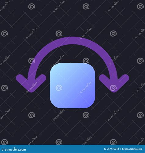 Wobble Animation Flat Gradient Fill Ui Icon For Dark Theme Cartoon