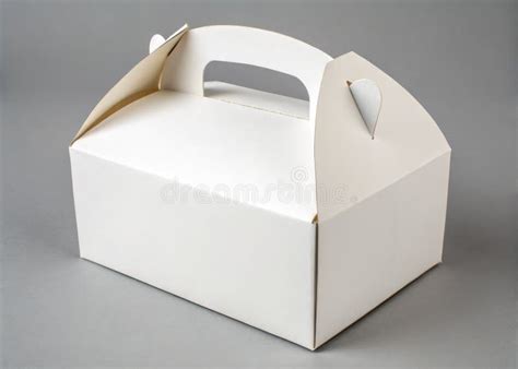Empty White Pastry Box Mockup Modern Customizable Packaging Design