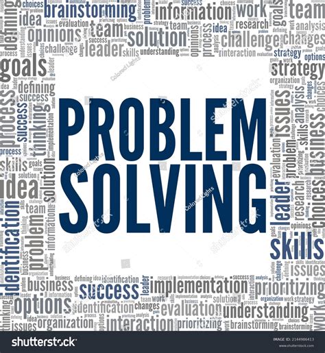 Problem Solving Conceptual Vector Illustration Word Stock Vector Royalty Free