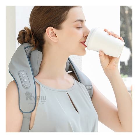 Ripley MASAJEADOR ERGONOMICO PARA CUELLO Y HOMBROS COLOR GRIS