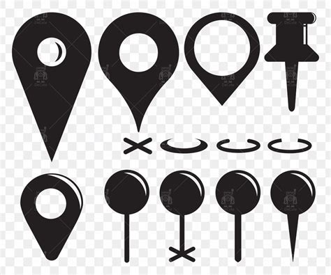 Map Pin Svg Map Marker Icons Map Pointer Pushpin Gps Location Pin Map Elements Clip Arts