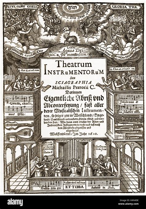 Michael Praetorius Titelseite Der Deutschen Musiker Des Theatrum