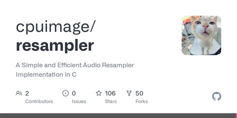 Github Cpuimageresampler A Simple And Efficient Audio Resampler