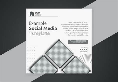 Social Media Post Mockup Vector Art Icons And Graphics For Free Download