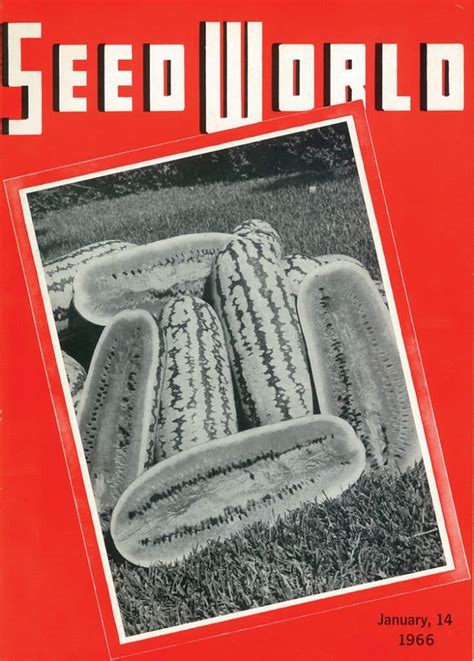 Since 1915 Looking Back To 1966 Seed World