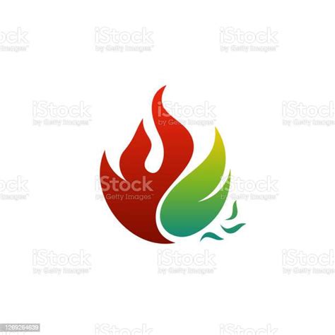 자연 에너지 로고 디자인 개념 벡터 템플릿 불꽃 방울 모양 로고 타입 개념 아이콘잎 3차원 형태에 대한 스톡 벡터 아트 및 기타