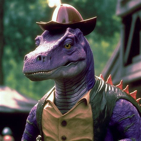 Barneys Cameo In ‘jurassic Park Raiart