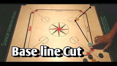Carrom Board Base Line Cut Shots Ssca How To Play Carromcarrom