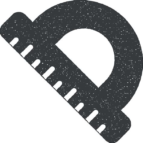 Protractor Vector Icon Illustration With Stamp Effect 38033277 Vector Art At Vecteezy