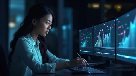 Premium Ai Image Screen Analysis Computer Monitor Analytics Dashboard