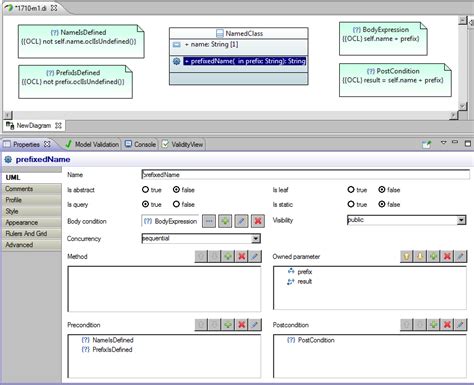 OCL In UML Using Papyrus
