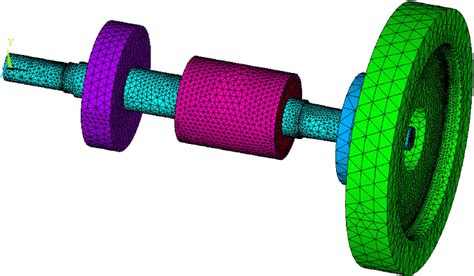 Color Online Fem Model Of Rotor System Download Scientific Diagram