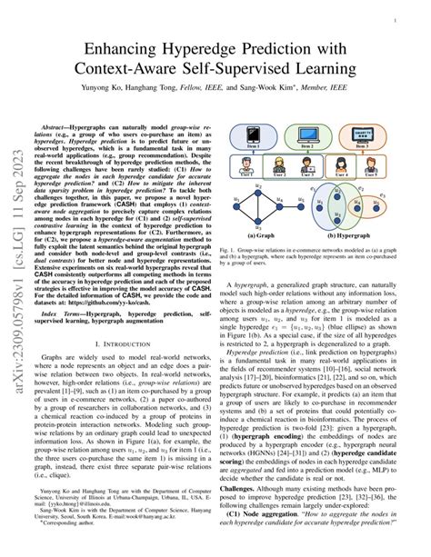 enhancing hyperedge prediction with context aware self supervised