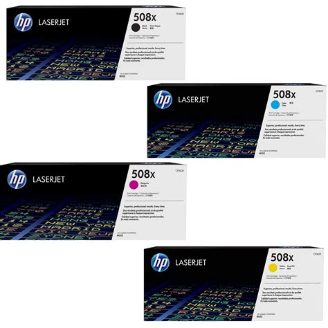 Original HP 508X CMYK Multipack High Capacity Toner Cartridges CF360X CF361X CF363X CF362X