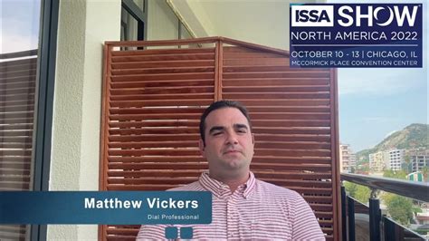 Matthew Vickers With Dial Professional Is Going To Issa Show North