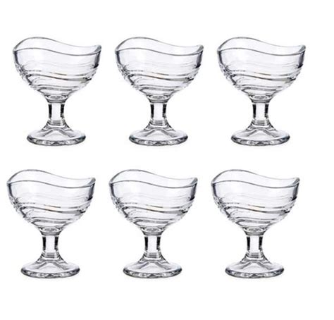 Copa De Helado O Postre 310 Ml Vidrio Juego X6 Bazar Casa Martinez