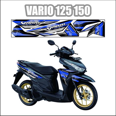 Jual STRIPING MOTOR VARIO LED FI STIKER MOTIF VARIASI THAILOOK STYLE ALL STRIPING VARIO