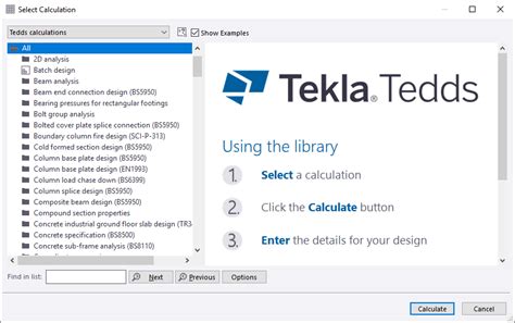 Using Tedds Eurocode Design Example Tekla User Assistance