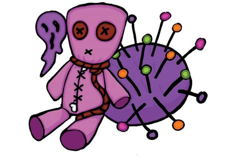 Pink Halloween Voodoo Doll 35613104 Vector Art At Vecteezy