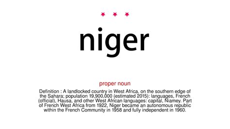 How To Pronounce Niger Vocab Today YouTube