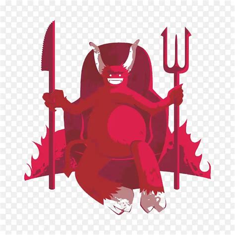 简约红色魔鬼插画PNG图片素材下载 图片编号qzovvkve 免抠素材网